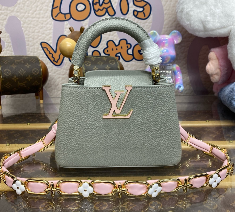 Louis Vuitton Capucines Mini M23363-light-grey – LuxTime DFO Handbags