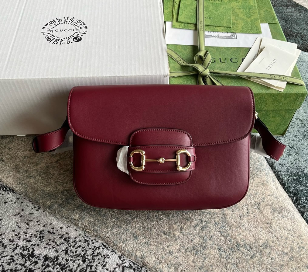 Gucci Horsebit 1955 Soft small shoulder bag GU815178-L-wine – LuxTime ...