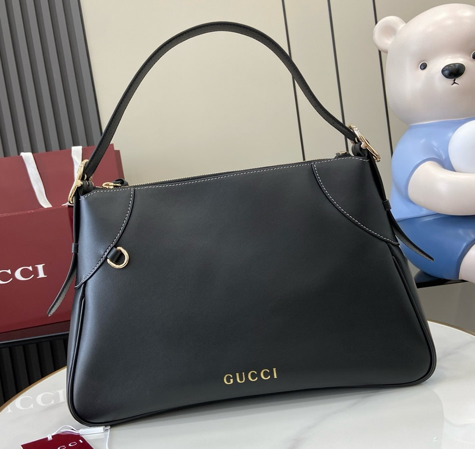 Gucci GG Emblem large shoulder bag GU815217-L-black – LuxTime DFO Handbags